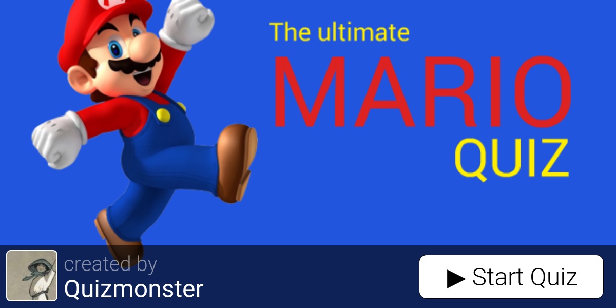 The Ultimate Mario Quiz | QuizPedia